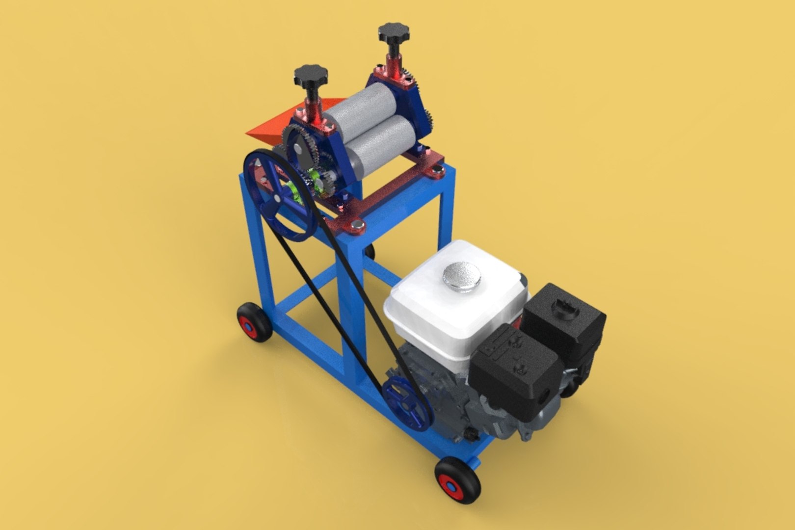 SUGARCANE JUICE PRESS SQUEEZER MACHINE 3D Model - TurboSquid 1831890