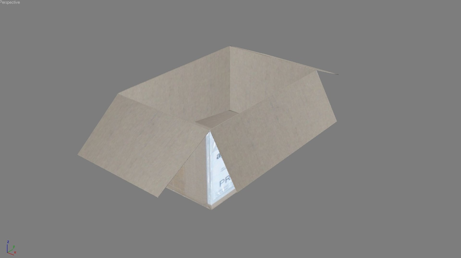 3d model shipping box