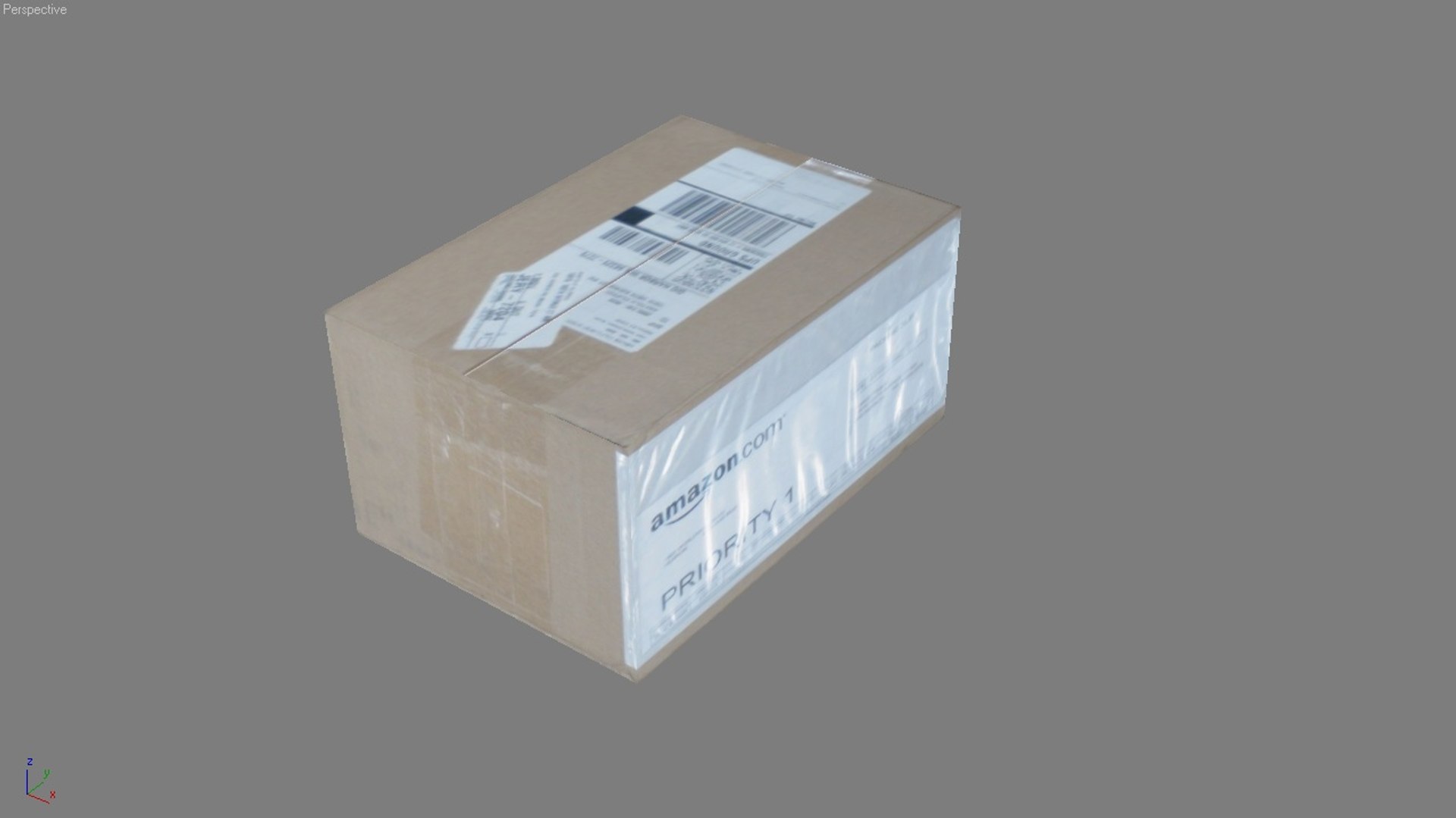 3d model shipping box