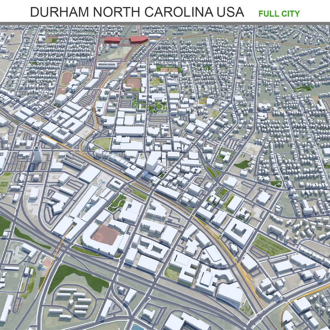 3D Durham North Carolina USA Model - TurboSquid 2194793