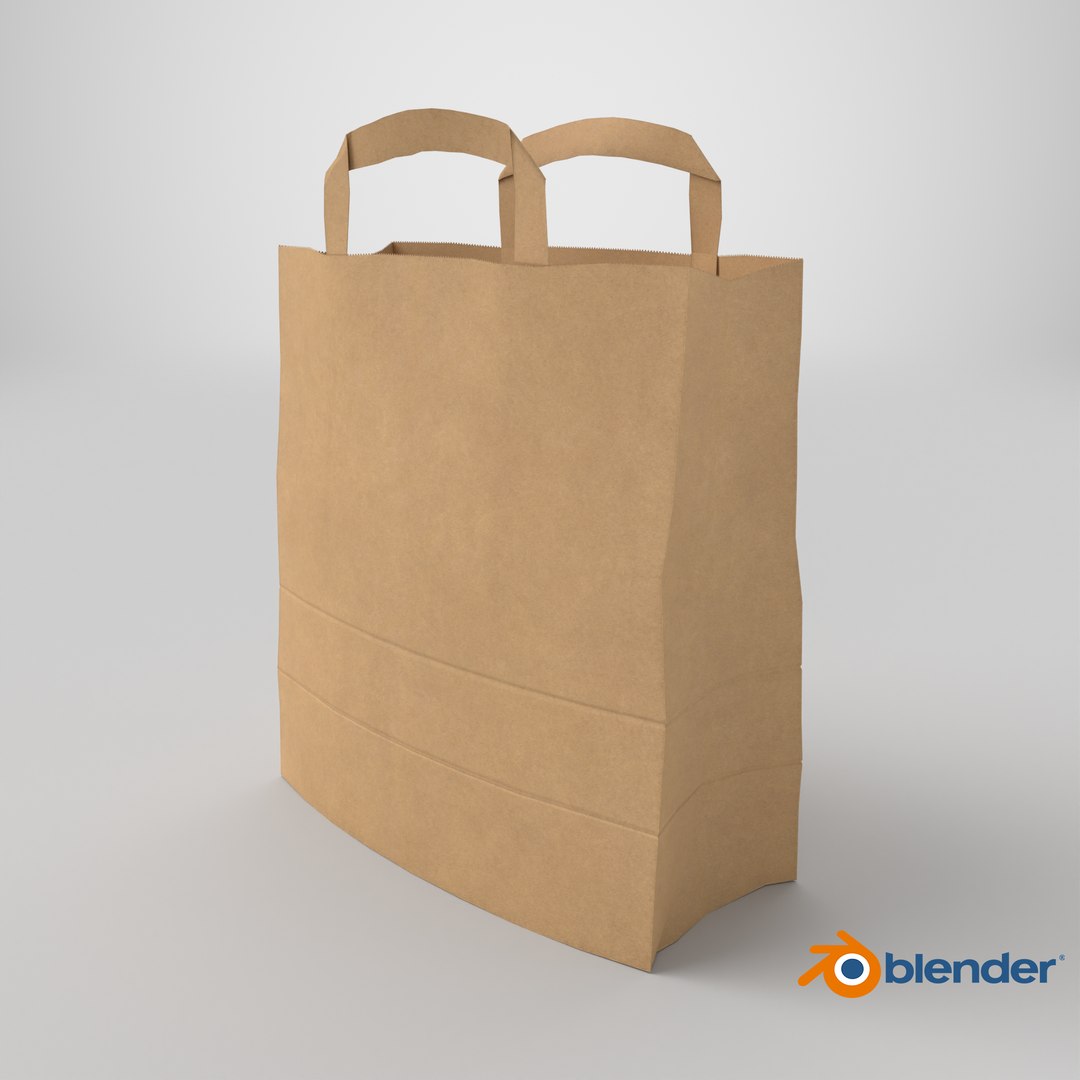 3D Model Paper Bag - TurboSquid 1346496