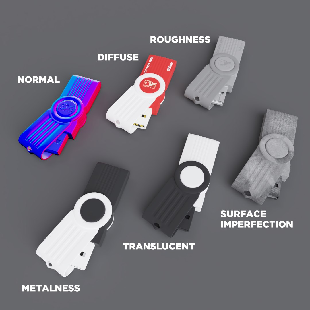 3D Pendrive Kingston 16gb - TurboSquid 1478567