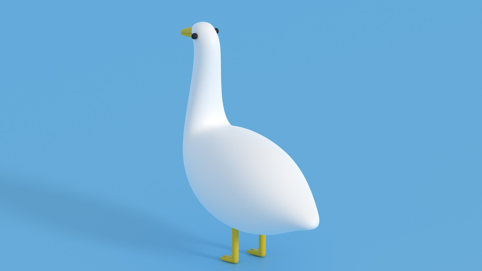 3D Cartoon Goose - TurboSquid 1770462