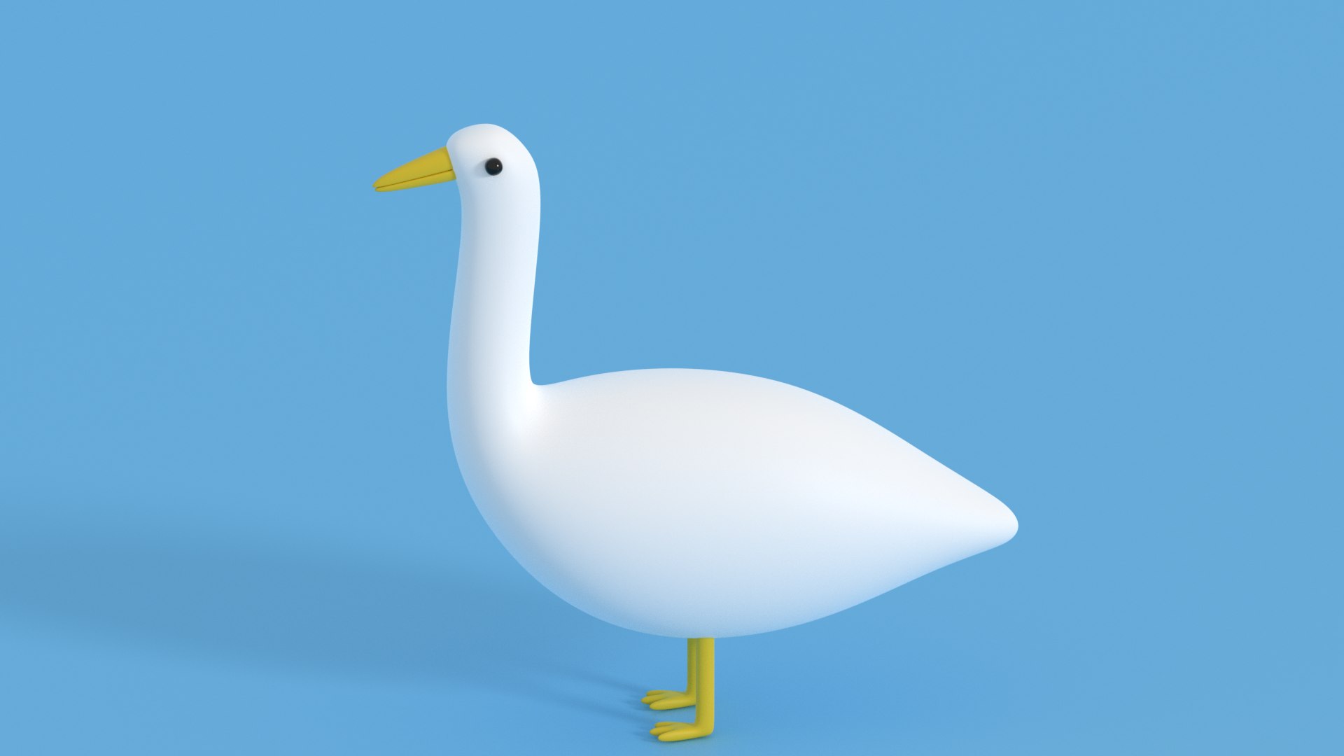 3D Cartoon Goose - TurboSquid 1770462