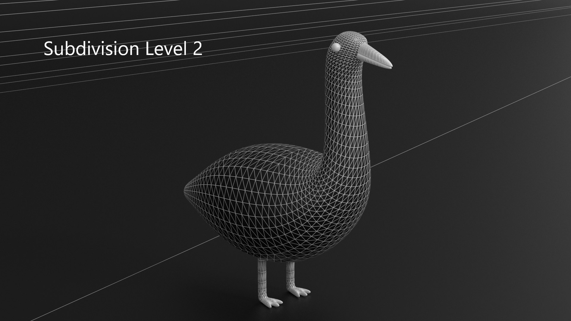 3D Cartoon Goose - TurboSquid 1770462