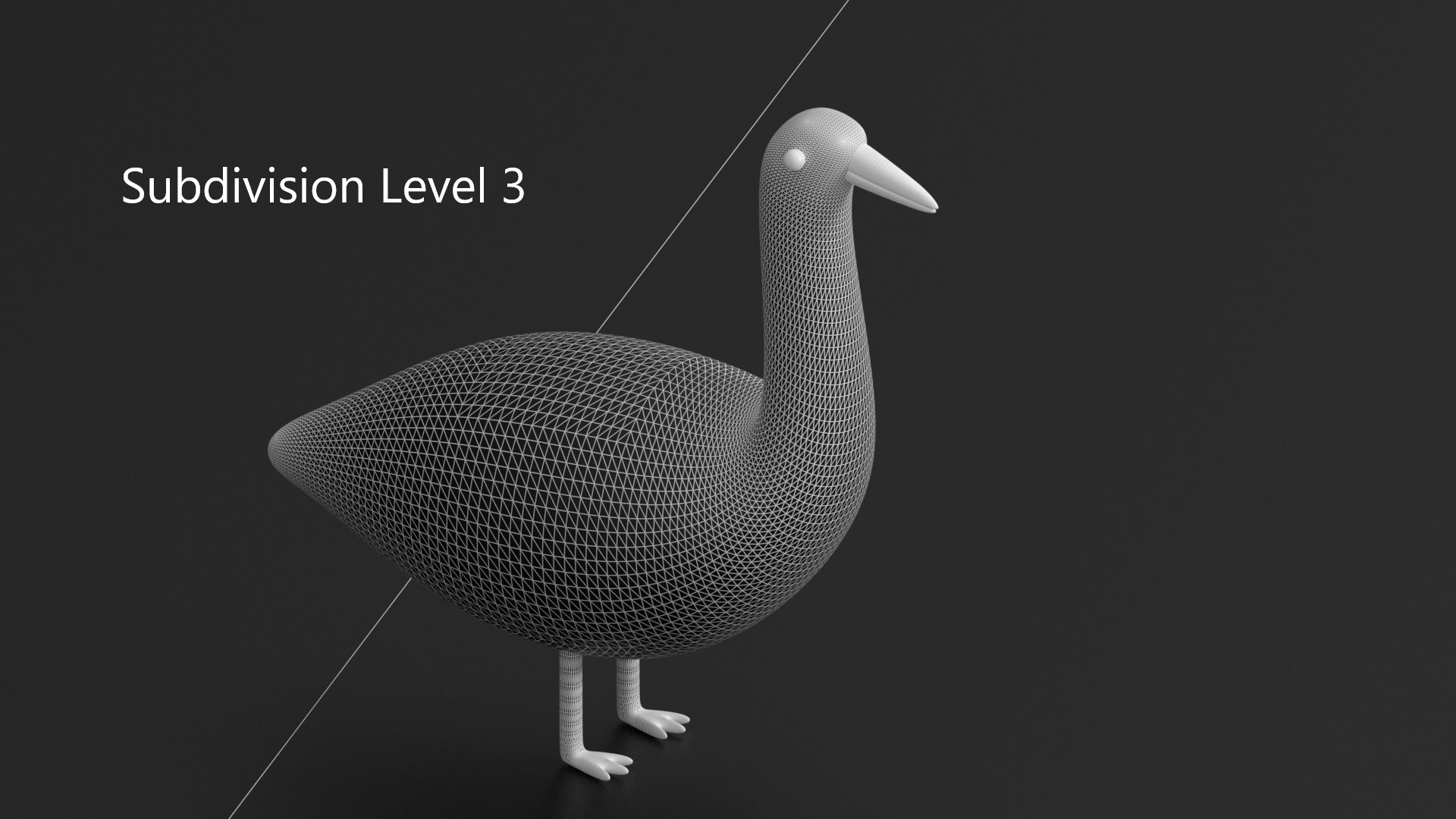 3D Cartoon Goose - TurboSquid 1770462