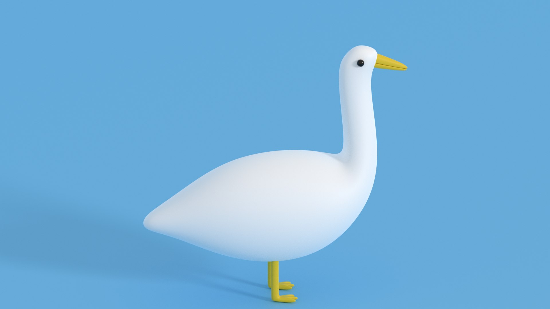 3D Cartoon Goose - TurboSquid 1770462