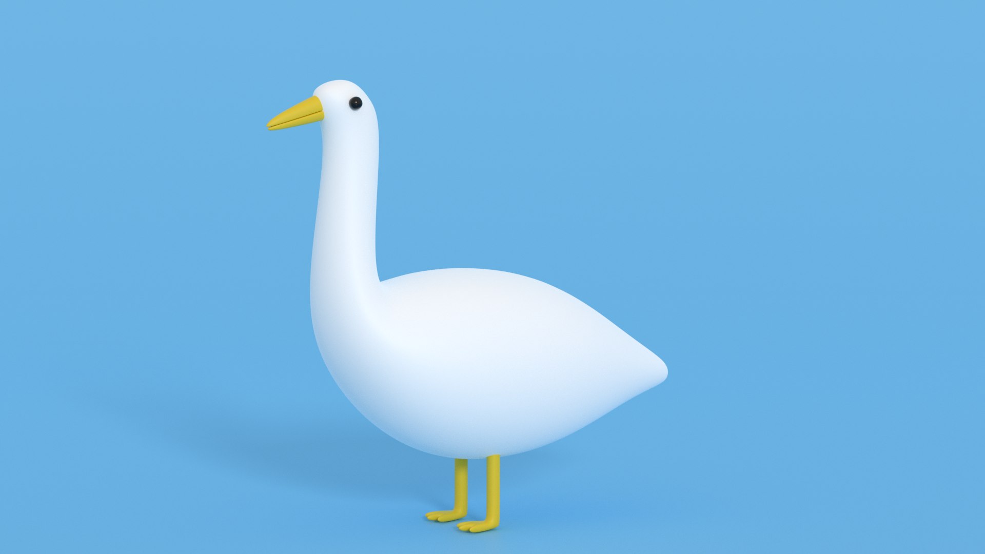 3D Cartoon Goose - TurboSquid 1770462