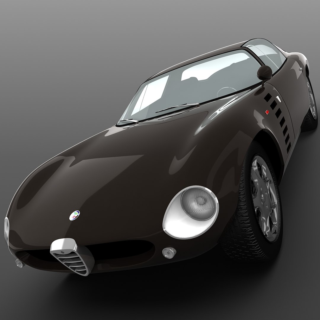 alfa romeo 1600 gtz 3d model
