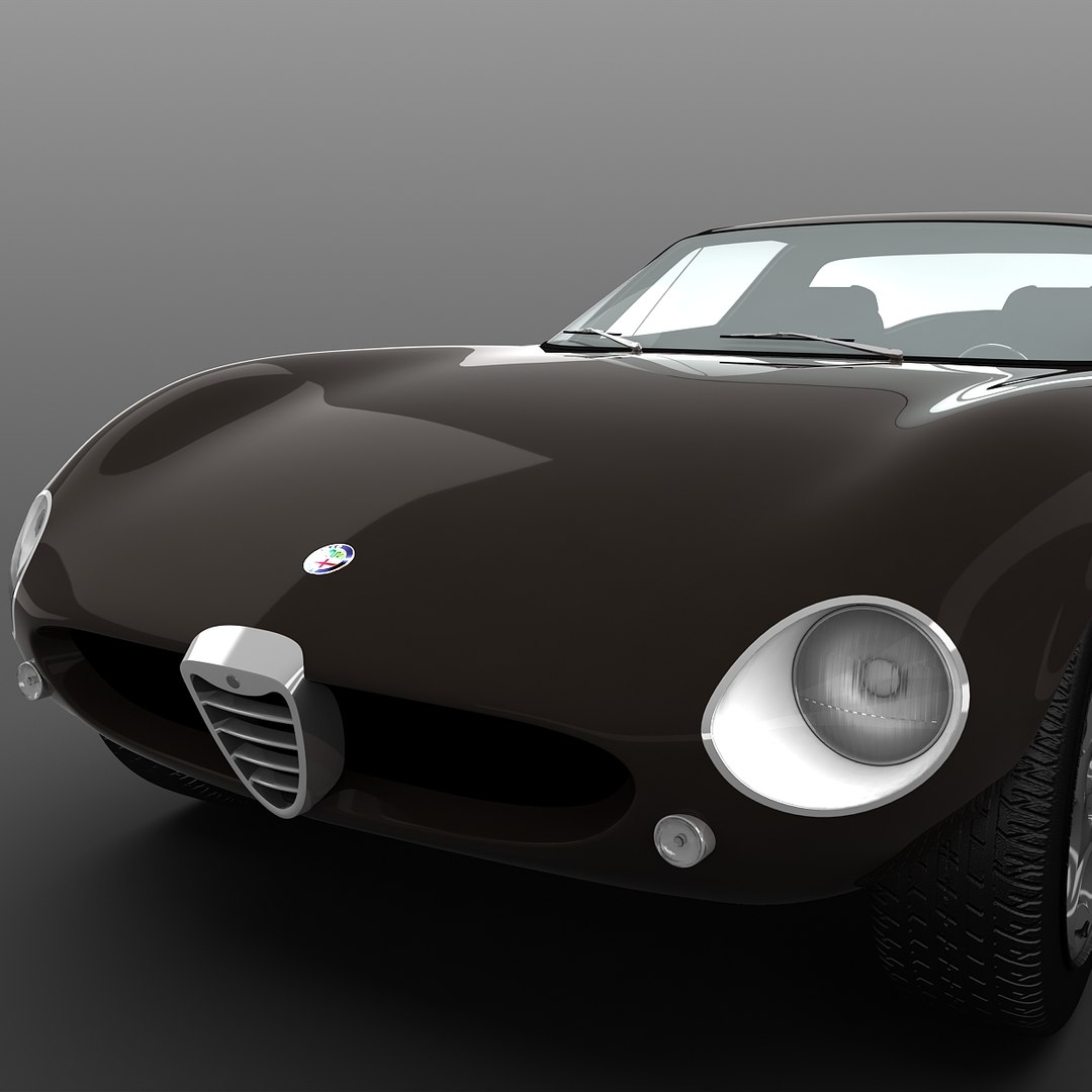 Alfa Romeo 1600 Gtz 3d Model