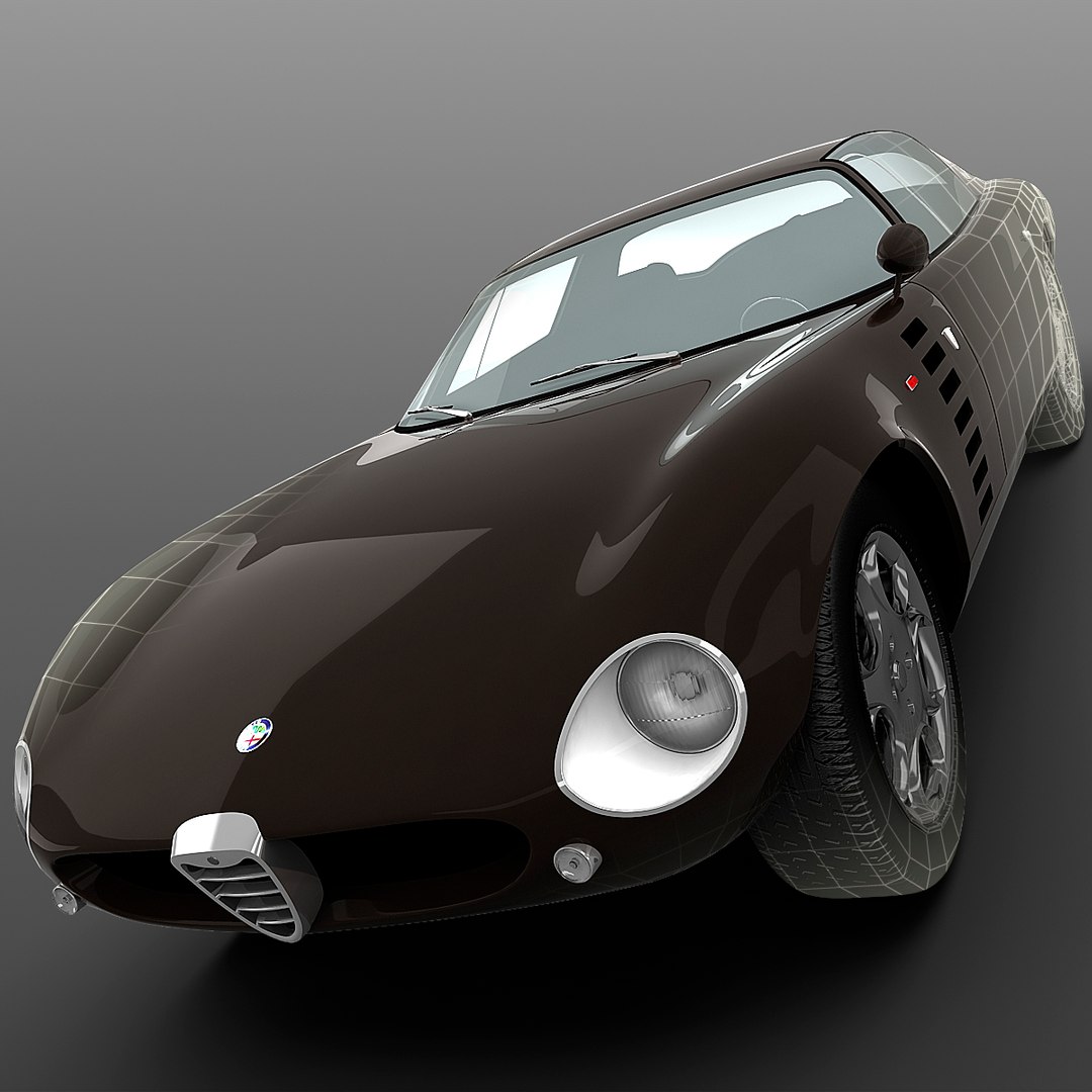 Alfa Romeo 1600 Gtz 3d Model