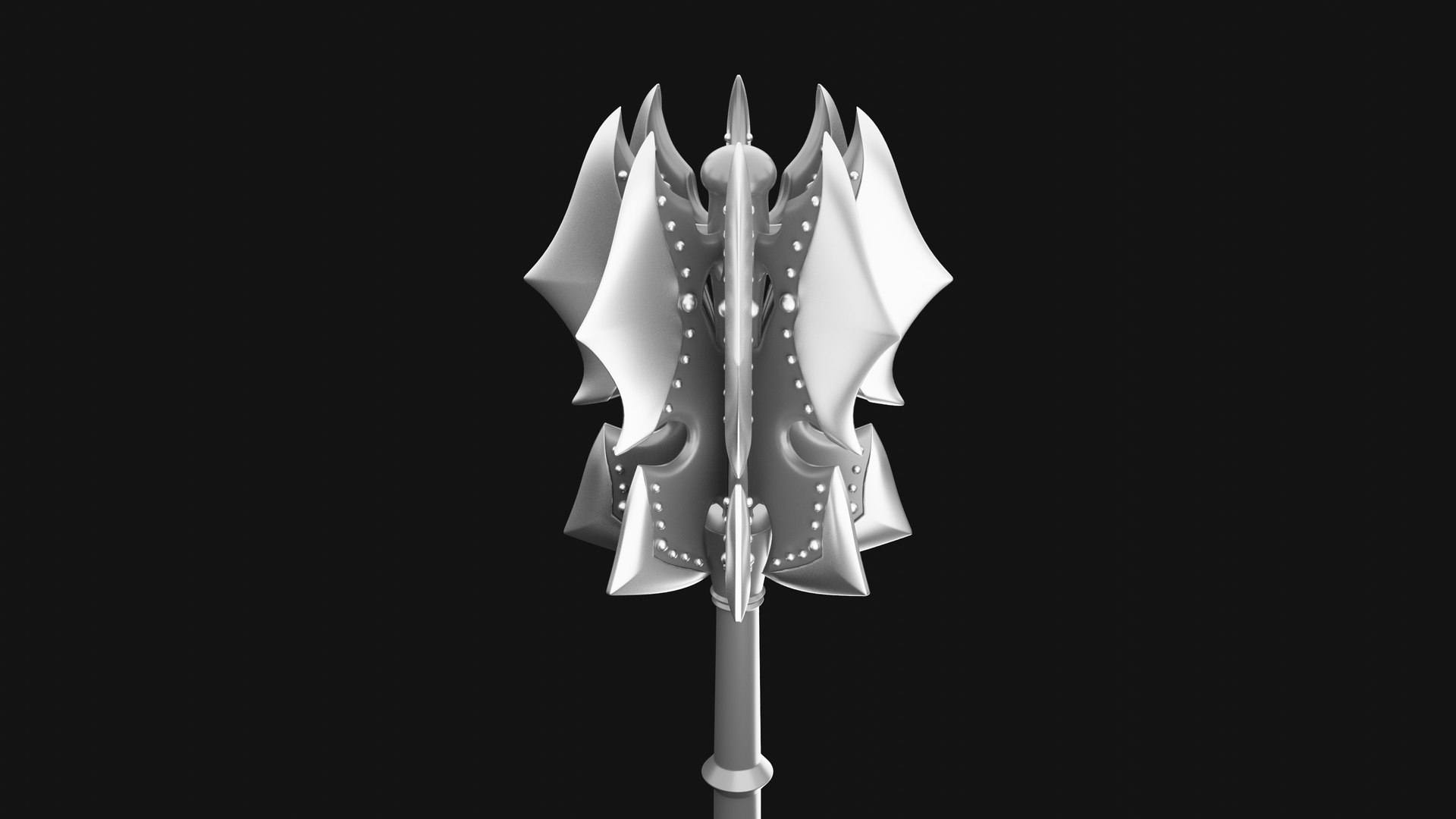 Flanged Mace 3D Model - TurboSquid 2108234