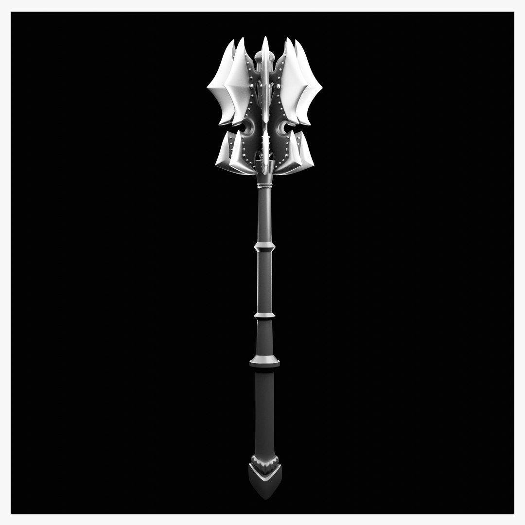 Flanged Mace 3D Model - TurboSquid 2108234