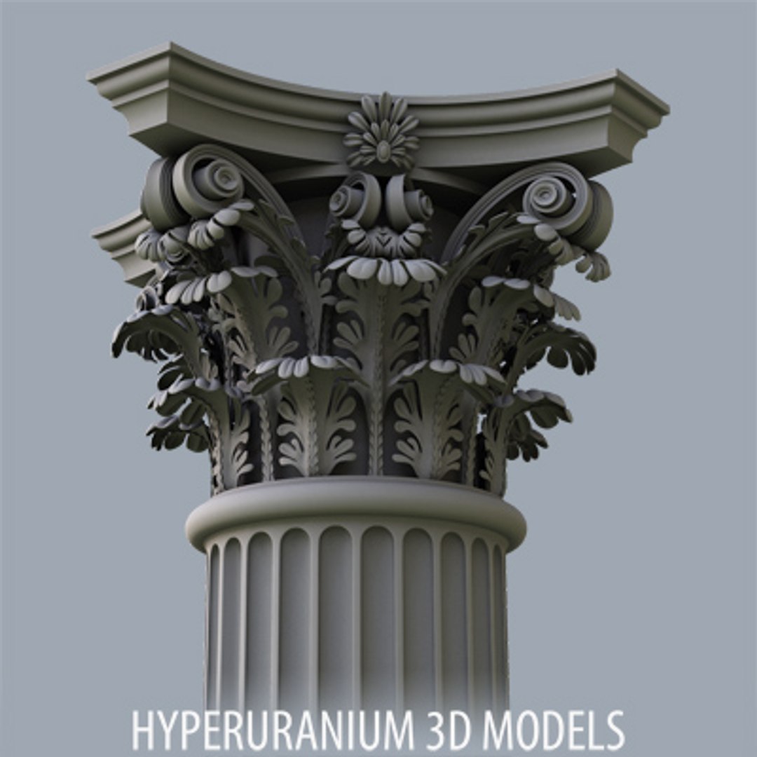 Corinthian Column 3d Model