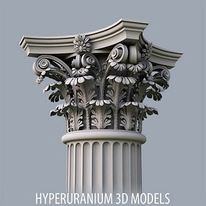 3d model ionic column