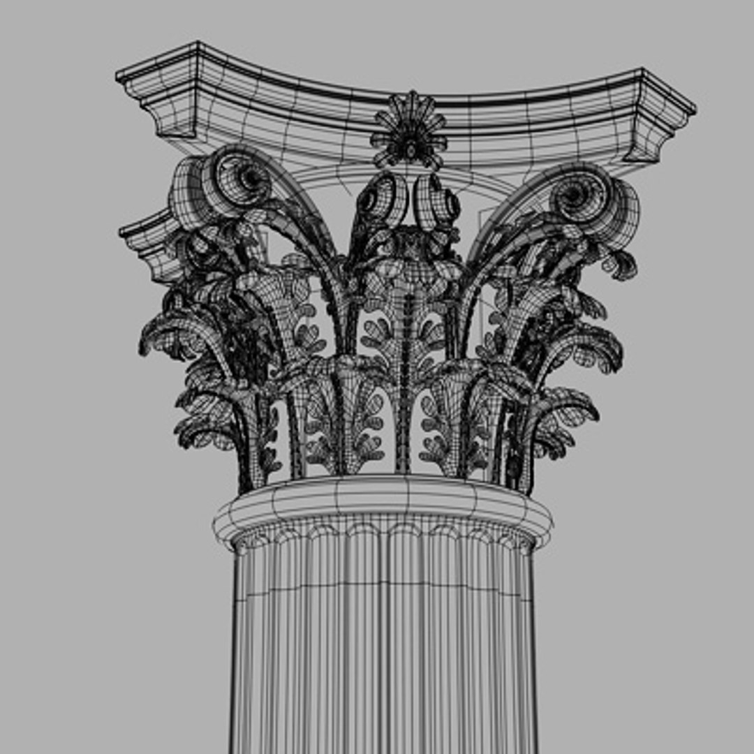 Corinthian Column 3d Model