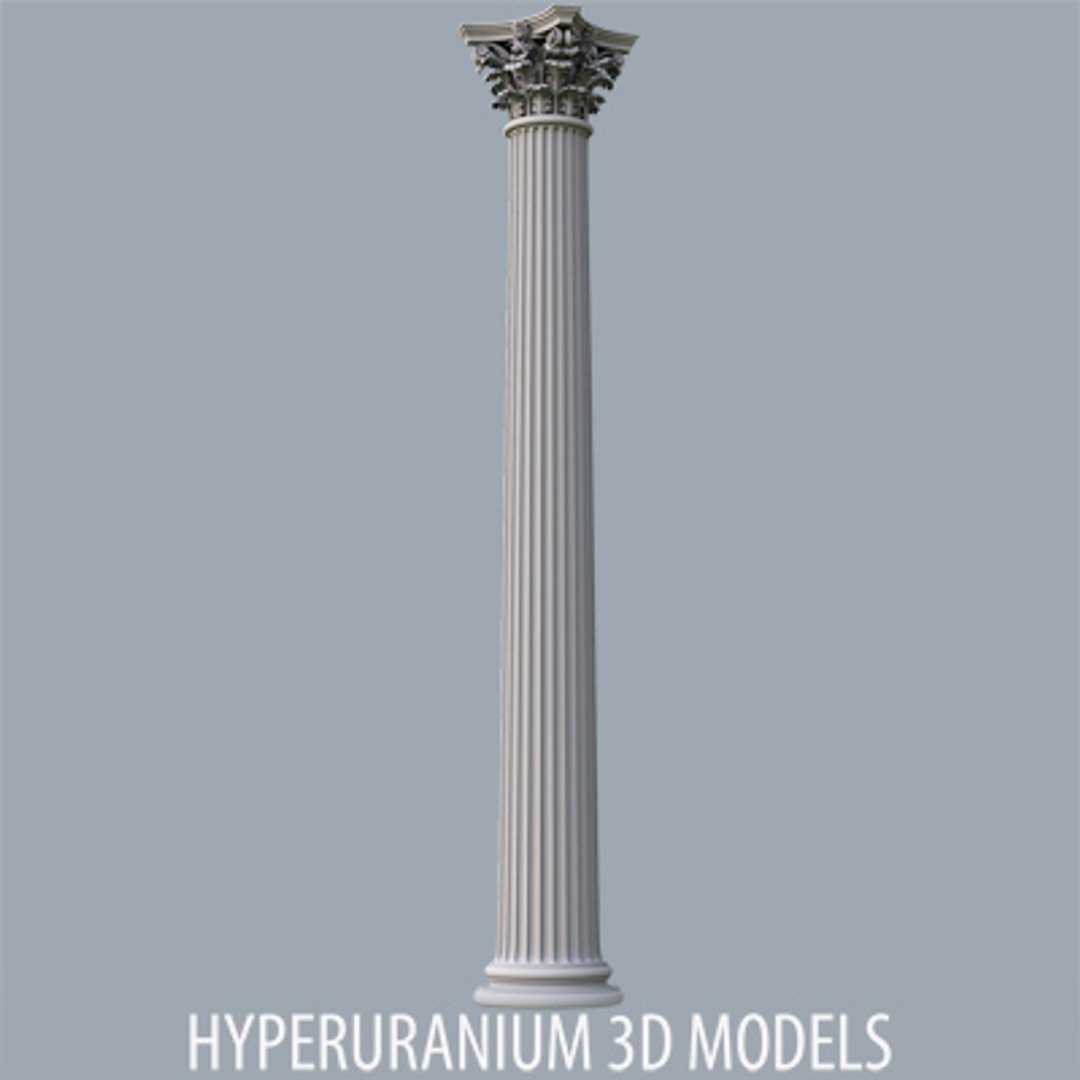 corinthian column 3d model