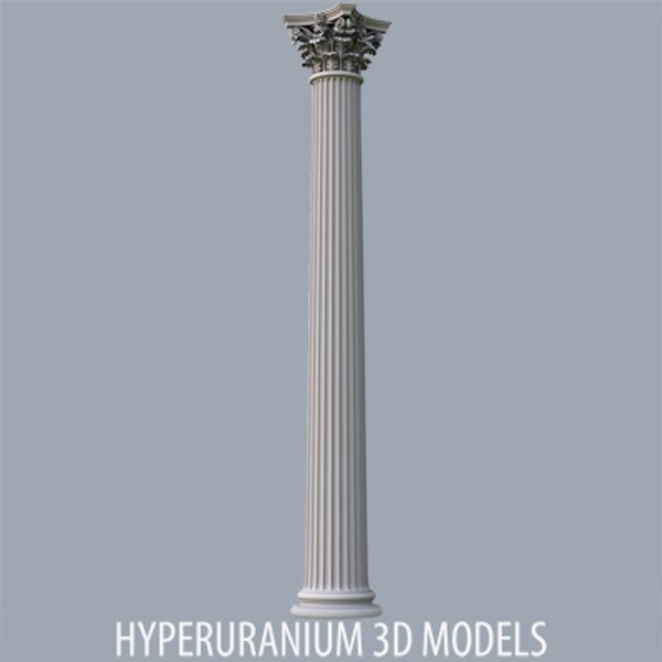 corinthian column 3d model