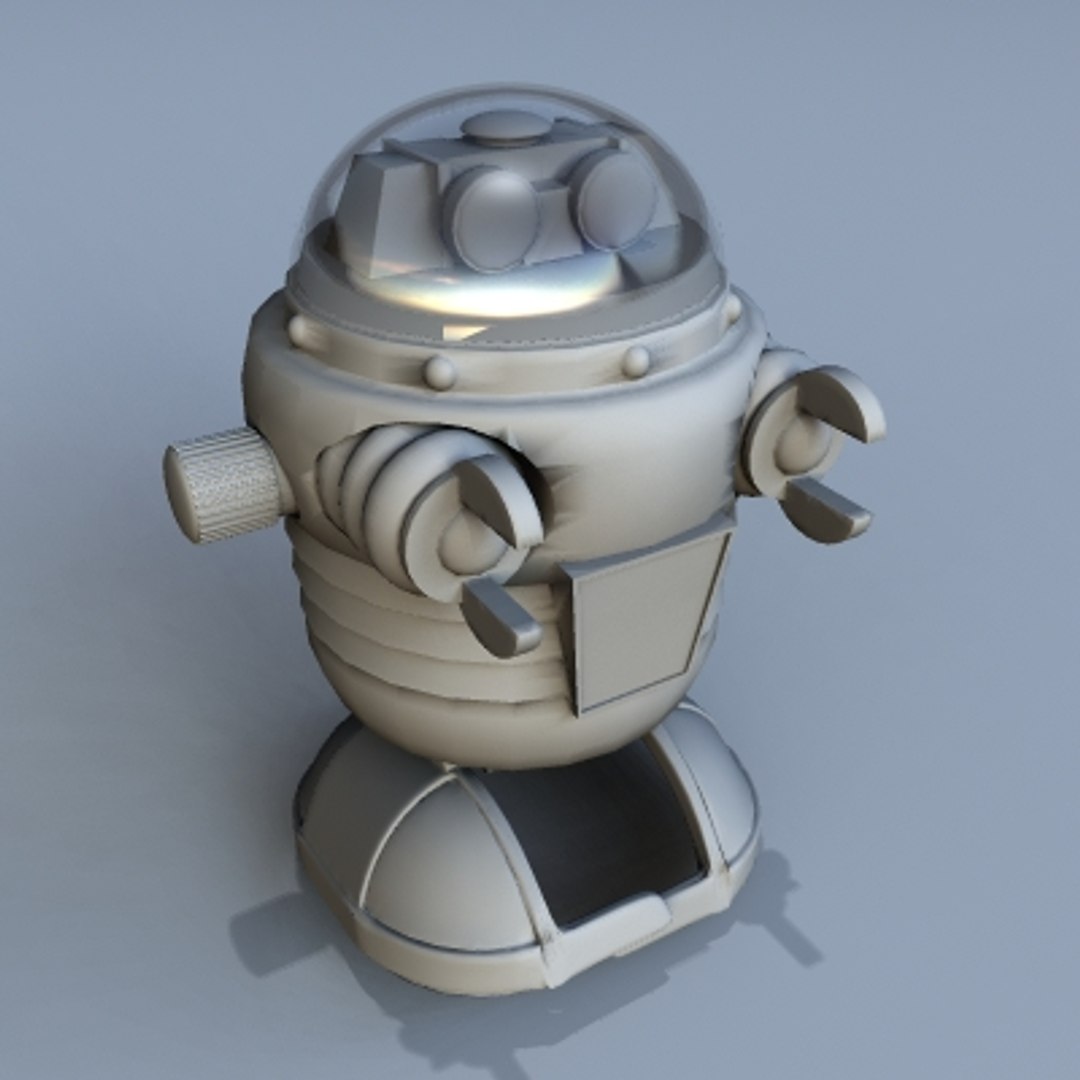 Retro Toy Robot 3d 3ds