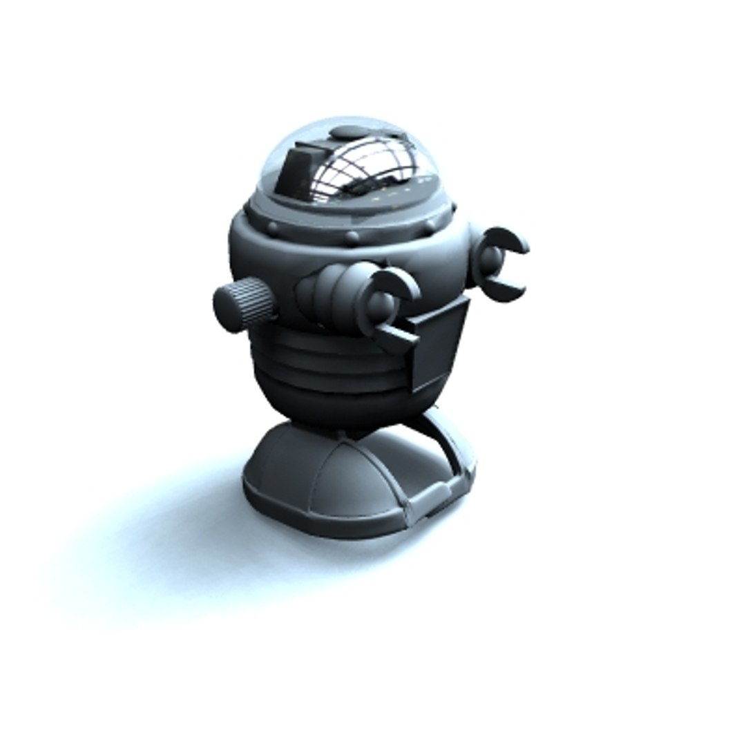 Retro Toy Robot 3d 3ds