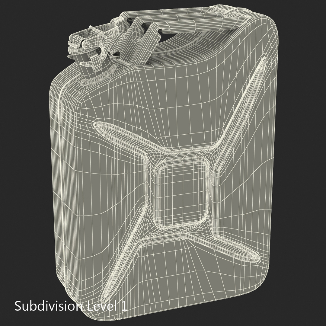 3d model jerry metal gas modeled
