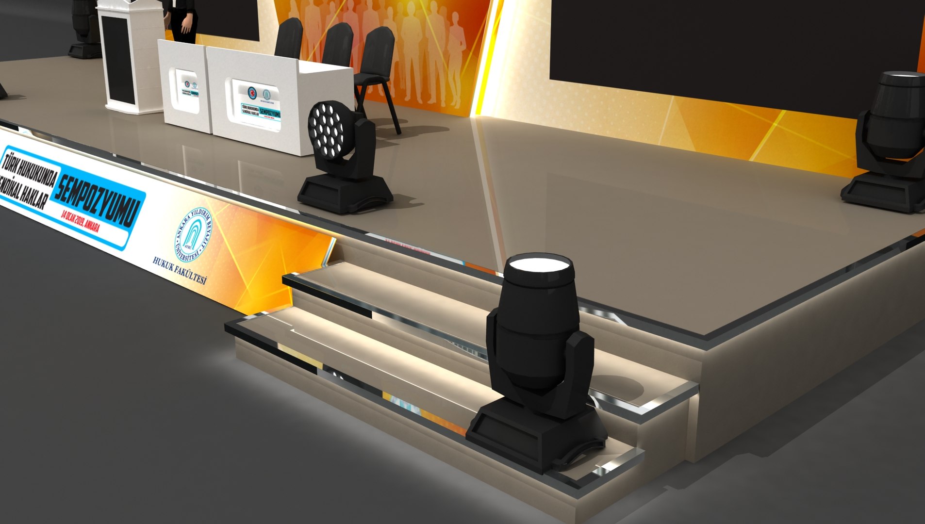 3D stage meeting model - TurboSquid 1569733