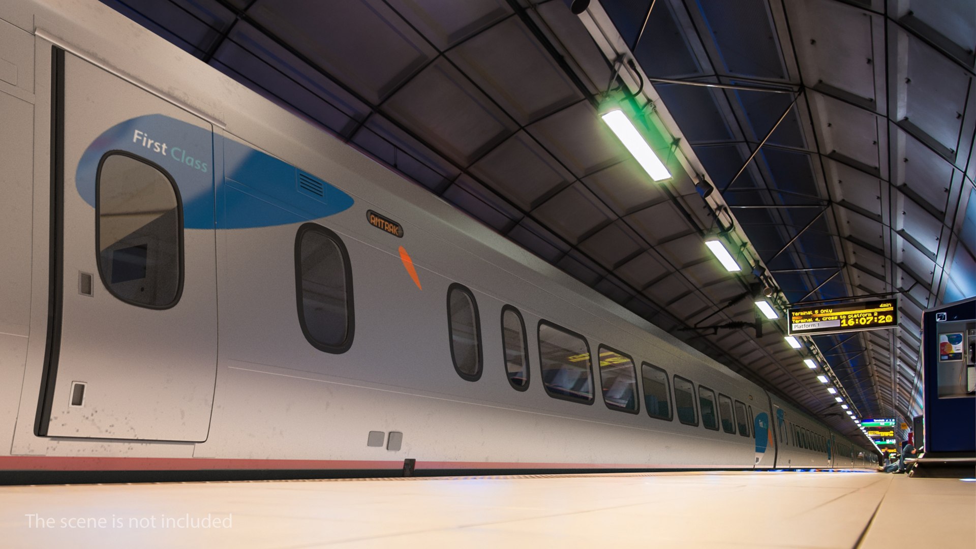 Acela express class coach 3D model - TurboSquid 1447334