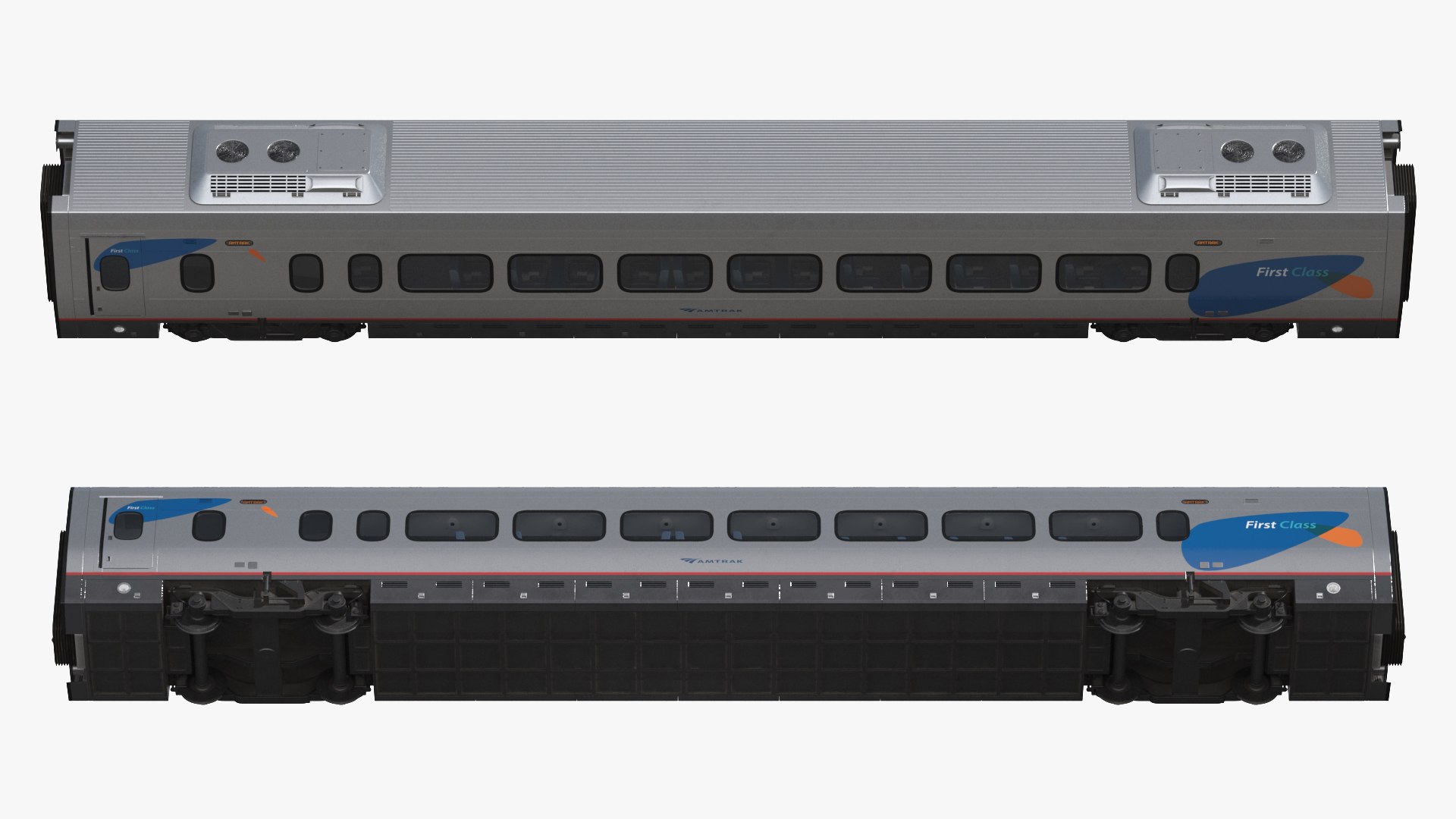 Acela express class coach 3D model - TurboSquid 1447334