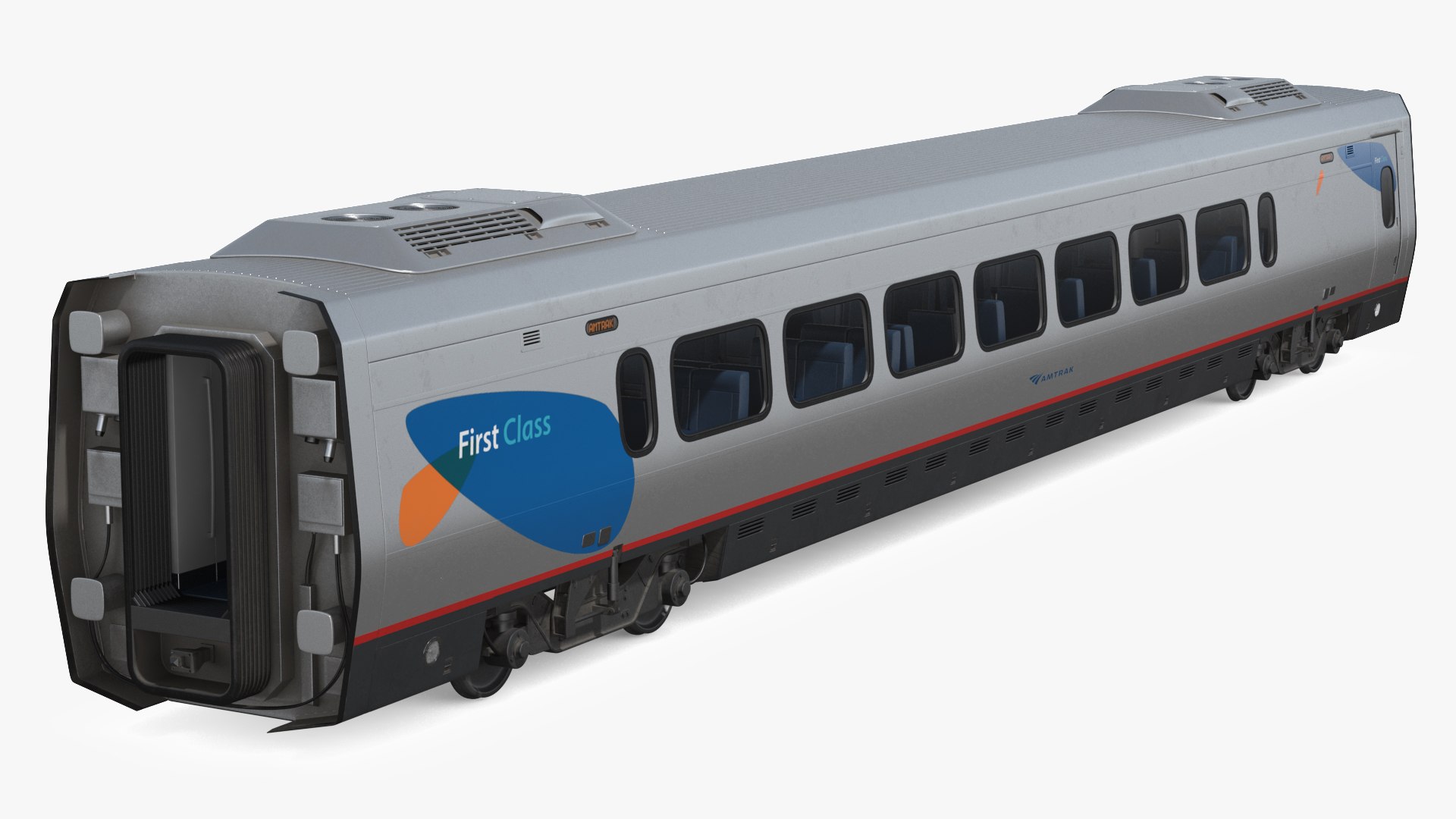 Acela express class coach 3D model - TurboSquid 1447334