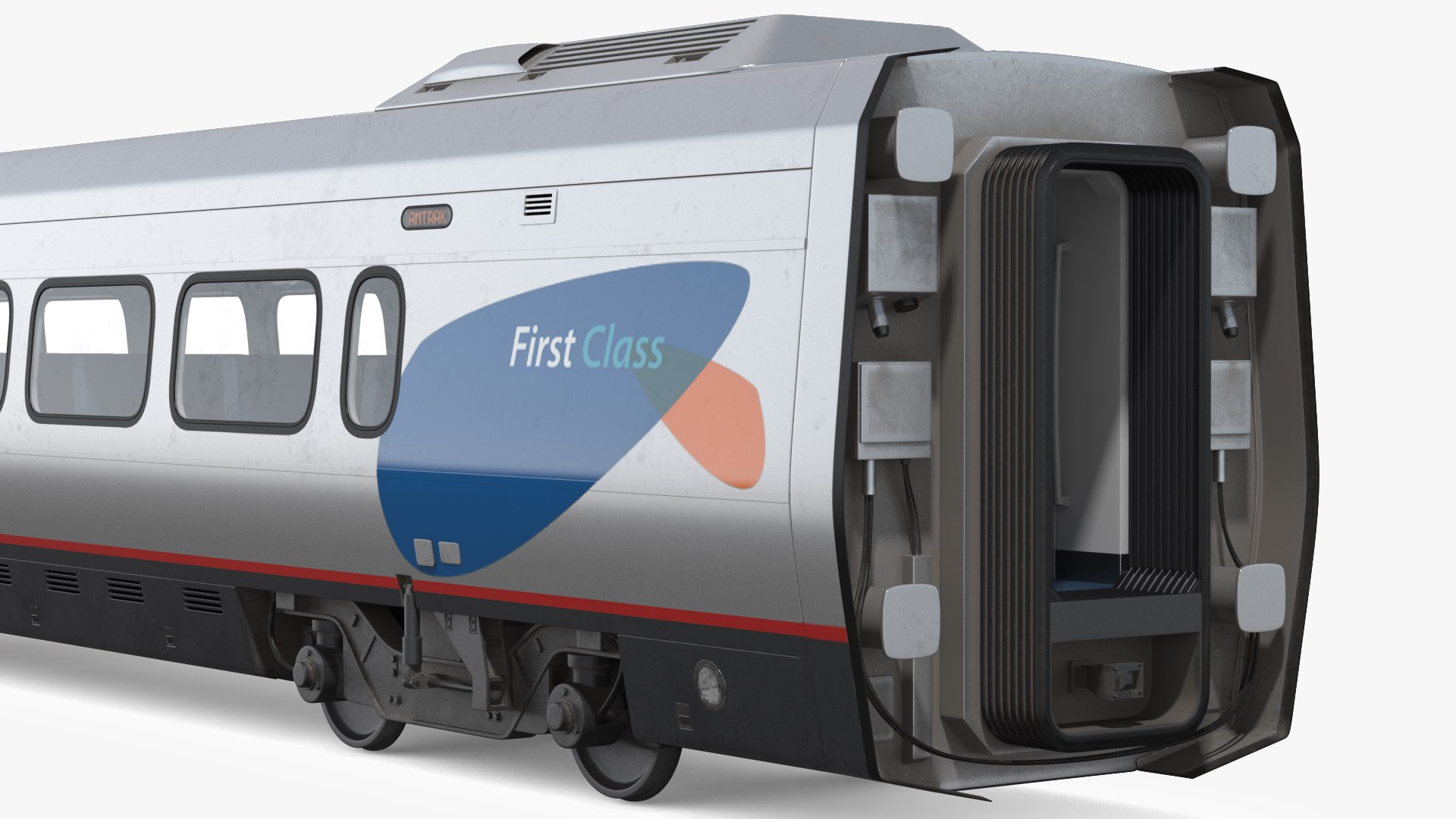 Acela express class coach 3D model - TurboSquid 1447334