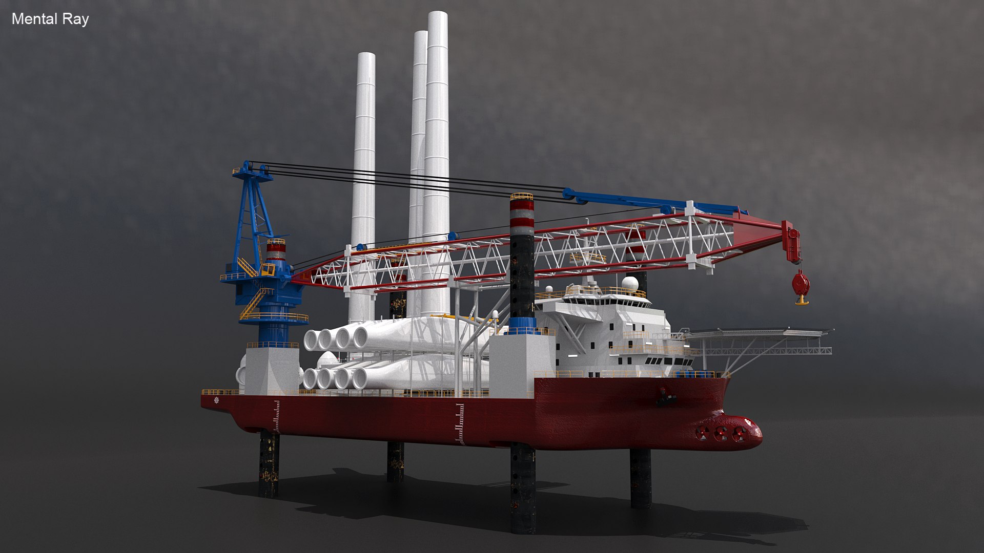 3D model Offshore Wind Farm Collection II - TurboSquid 1944137