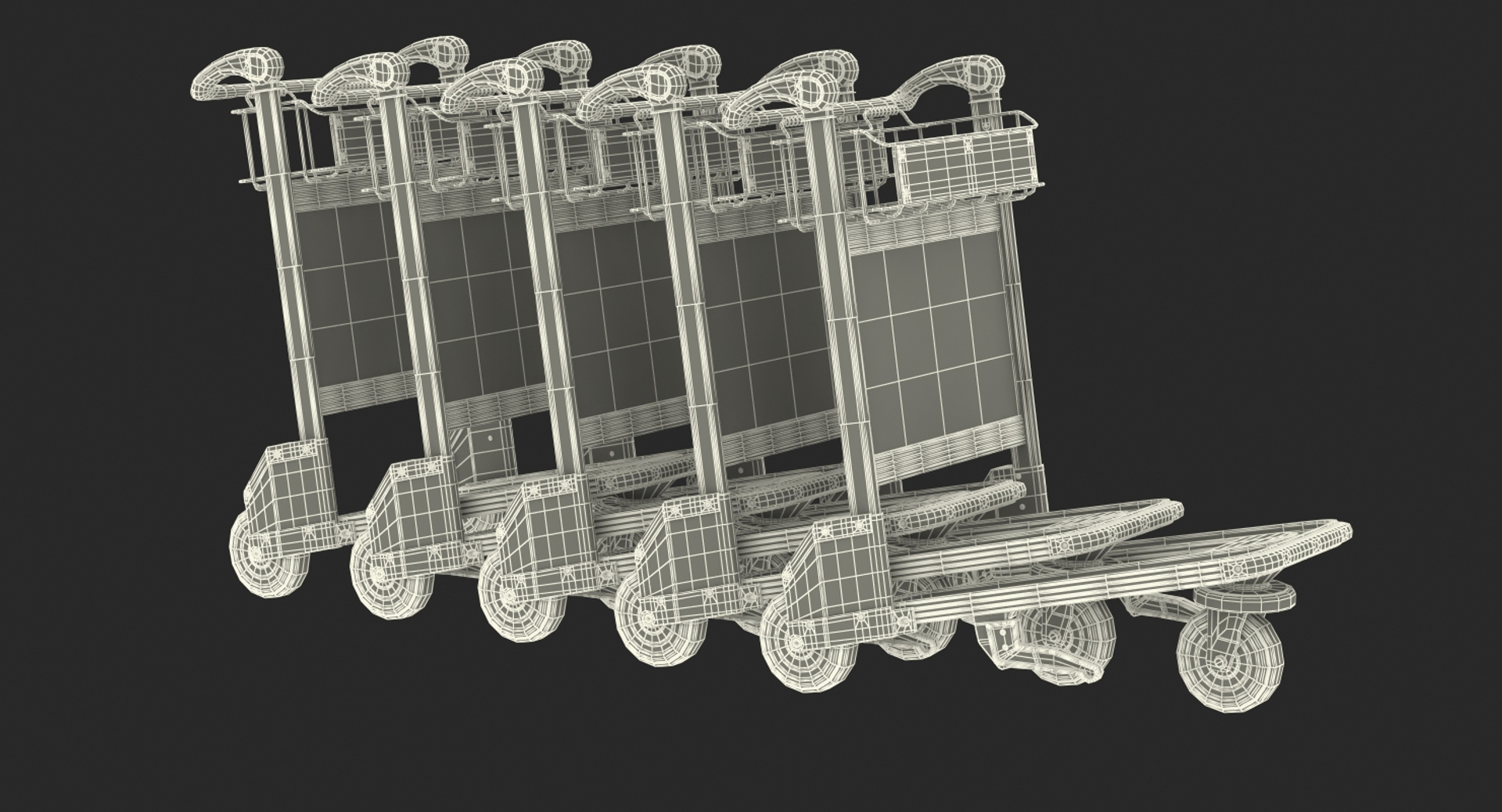 Baggage Airport Trolleys Air Model - TurboSquid 1332738