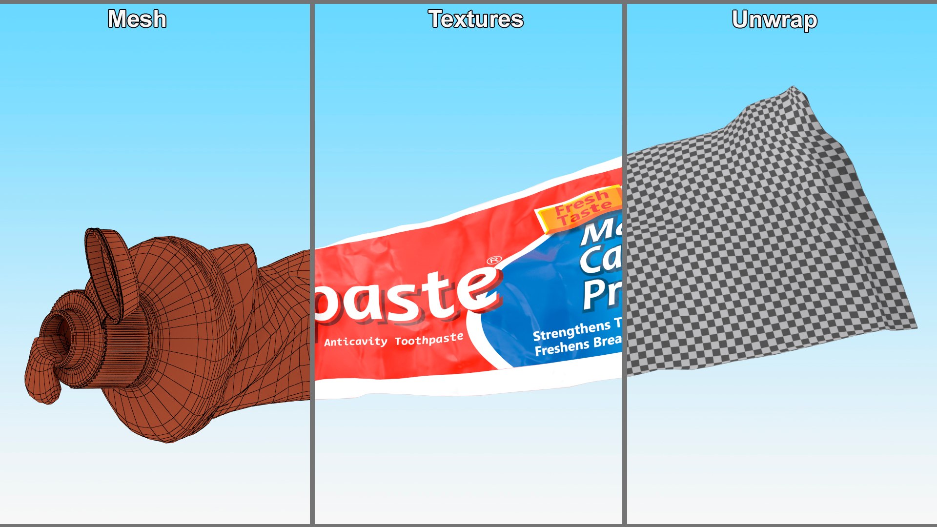 Used Toothpaste Tubes Collection 3D - TurboSquid 2118766