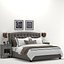 3D Rh Warner Tufted Bed Interior - TurboSquid 1242164