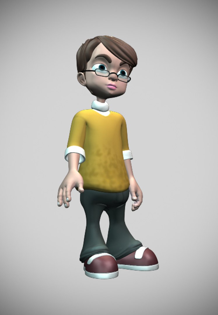 Robert Cartoon Rigged 3D Model | 1145505 | TurboSquid