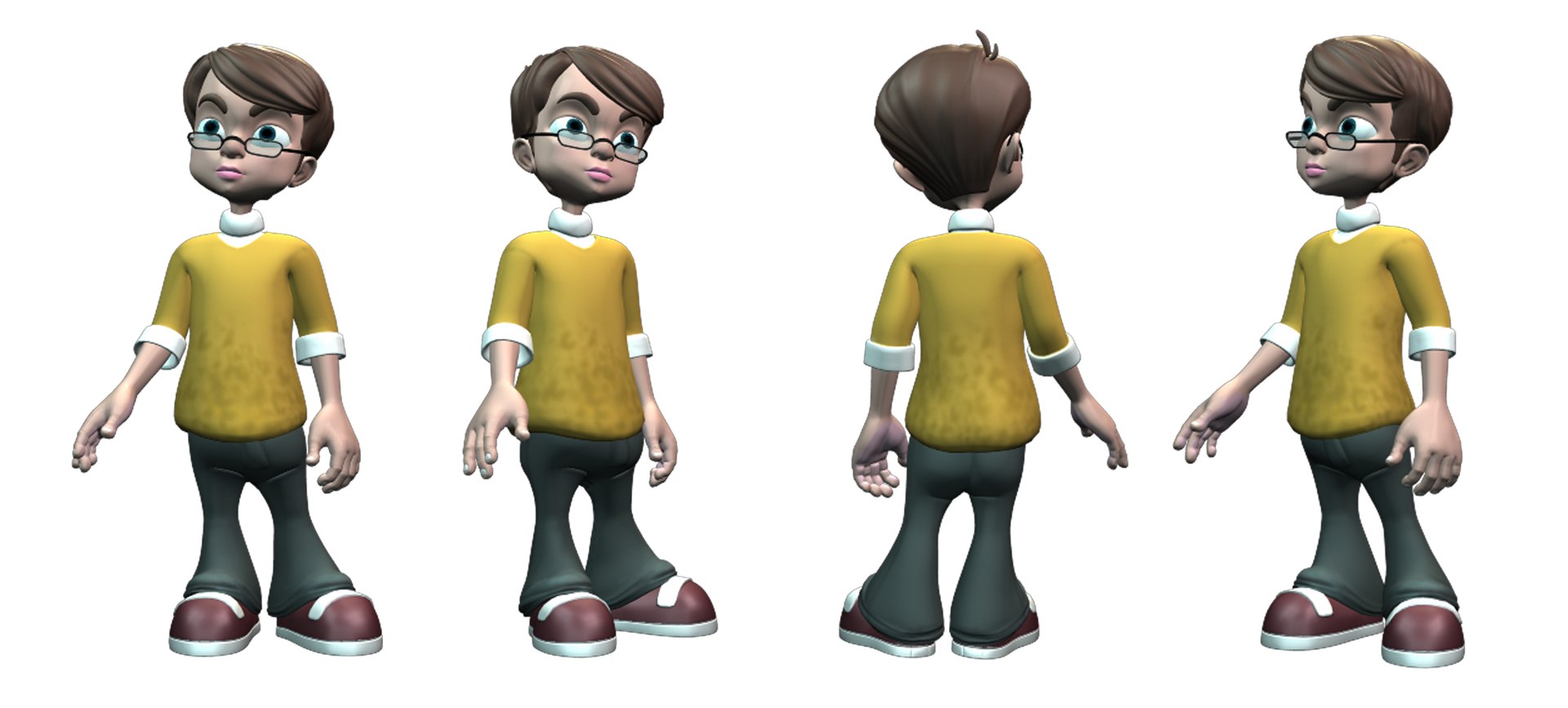 Robert Cartoon Rigged 3D Model | 1145505 | TurboSquid