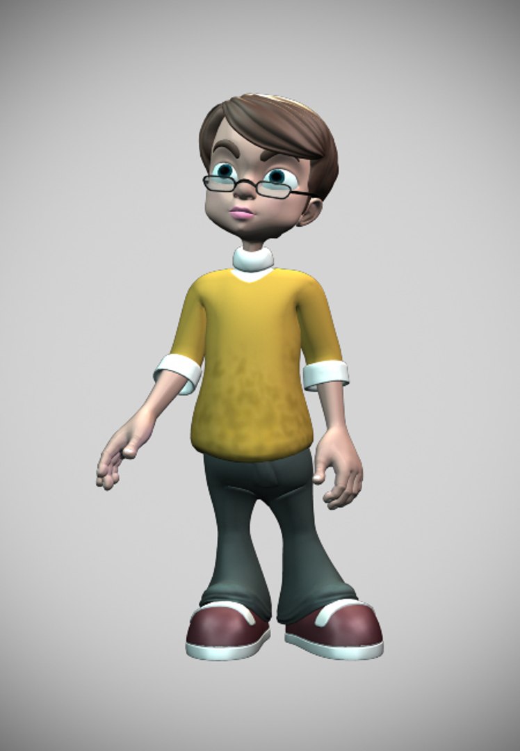 Robert Cartoon Rigged 3D Model | 1145505 | TurboSquid