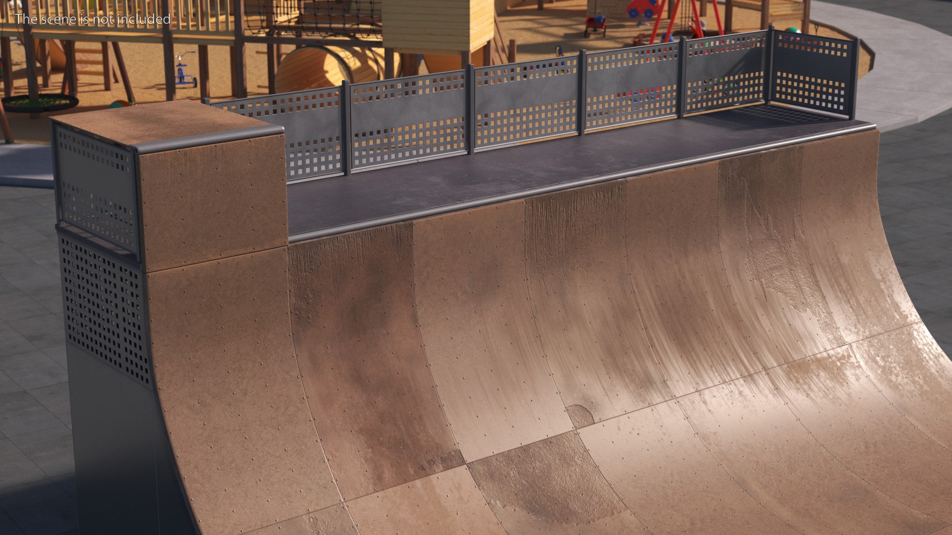 Half Pipe Skate Ramp Model - TurboSquid 2307242