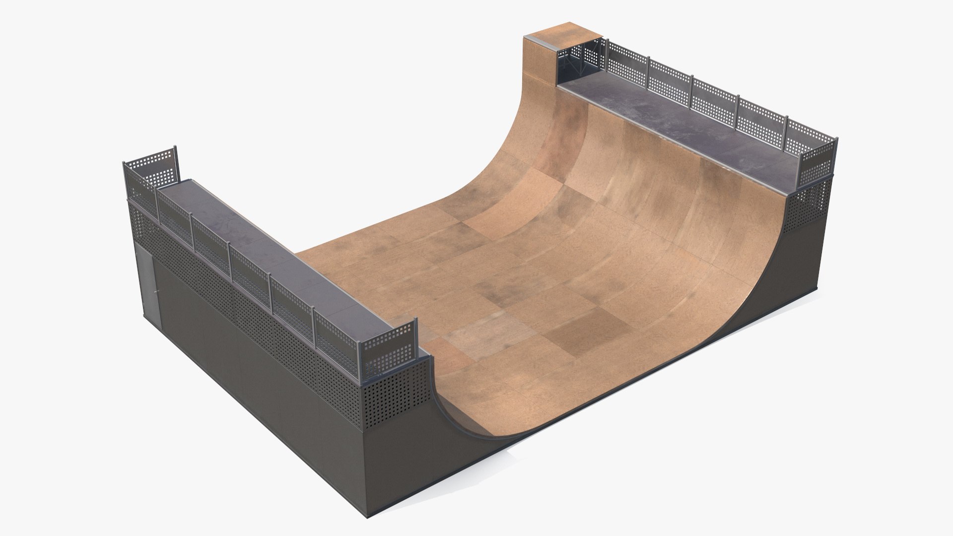 Half Pipe Skate Ramp Model - TurboSquid 2307242