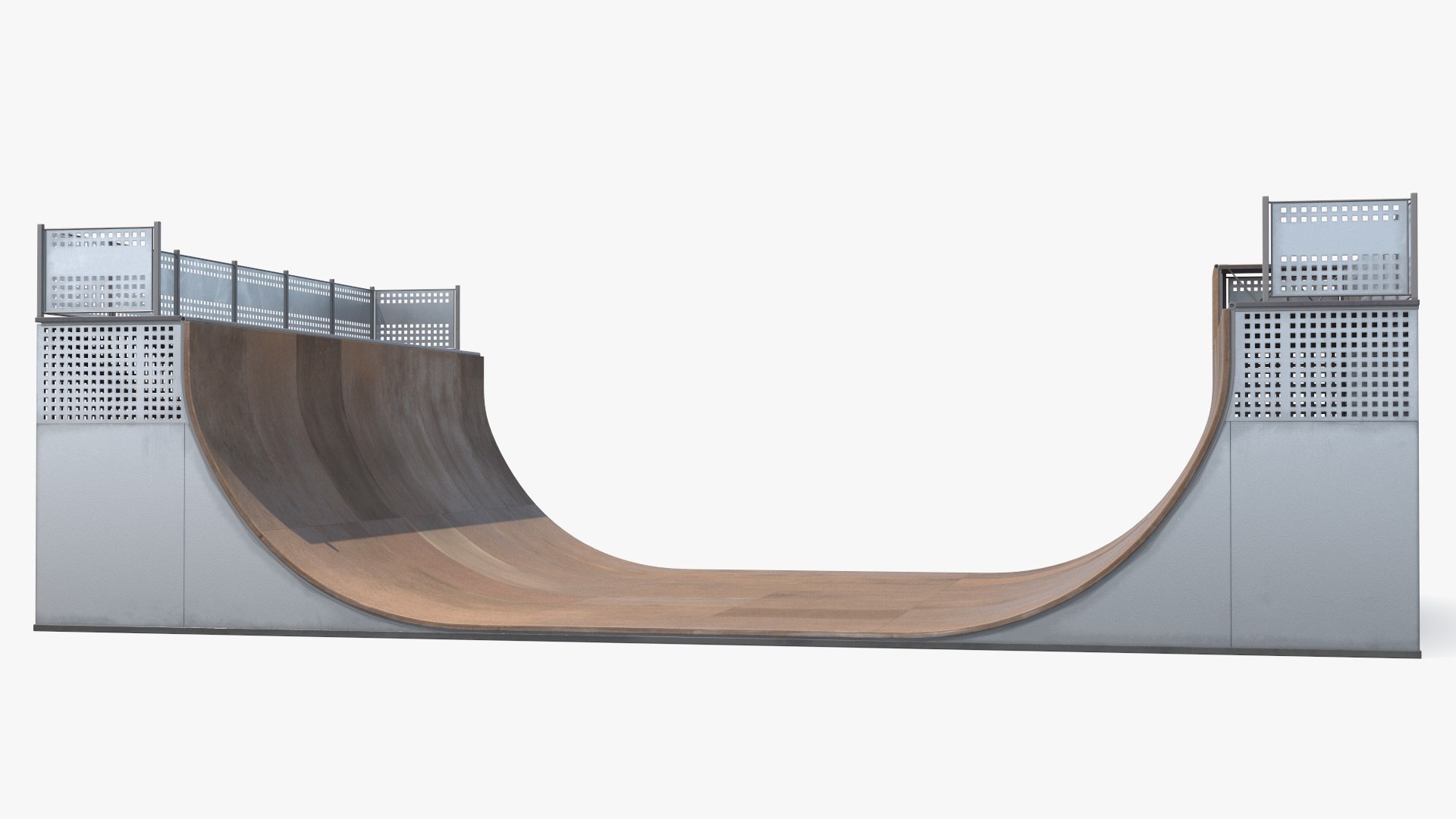 Half Pipe Skate Ramp Model - TurboSquid 2307242