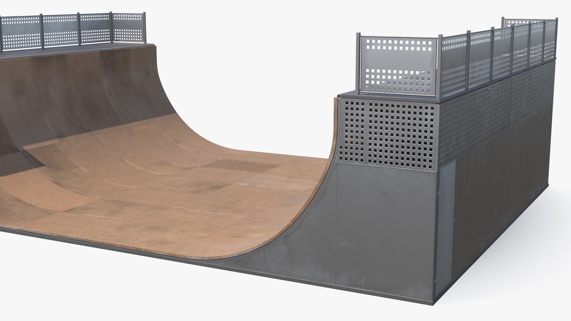 Half Pipe Skate Ramp Model - TurboSquid 2307242