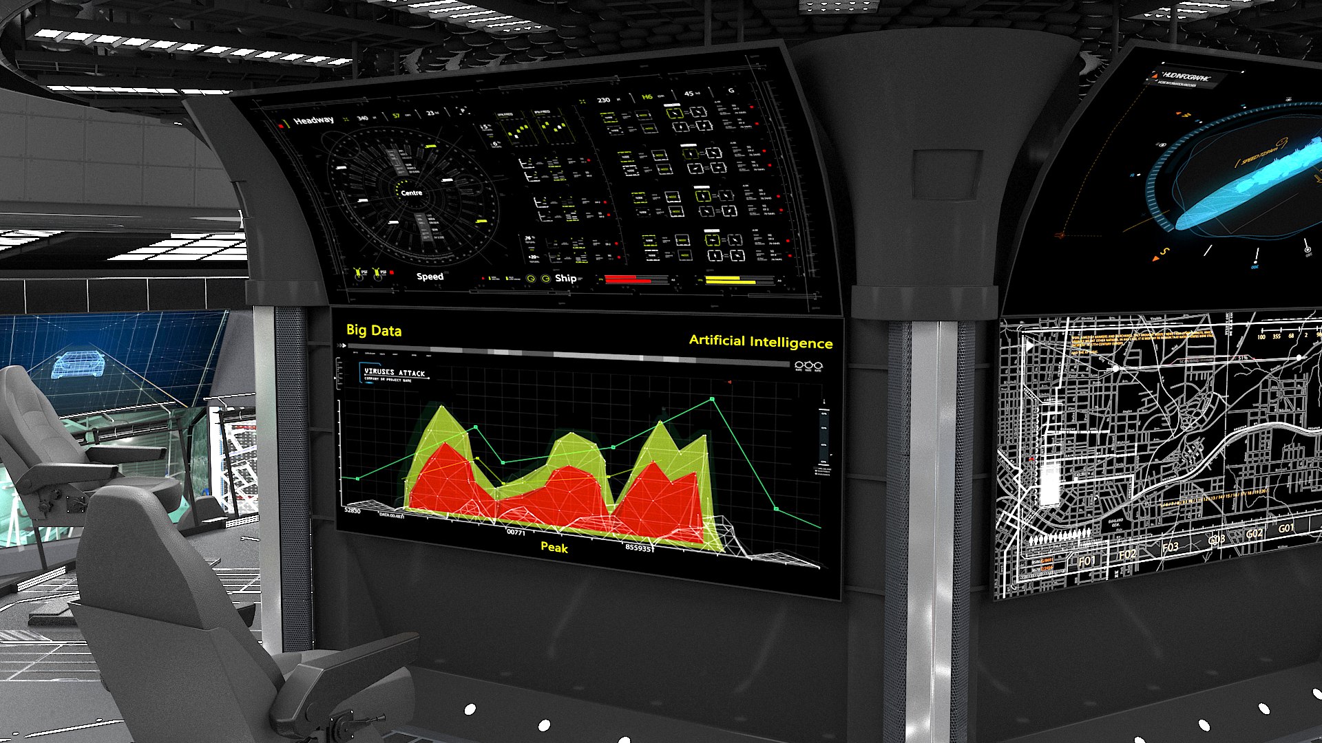 Control Center 3D - TurboSquid 1508563