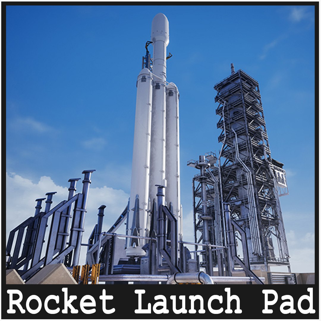 Rocket Launch Pad Interior Modular Environment 3D Model - TurboSquid ...
