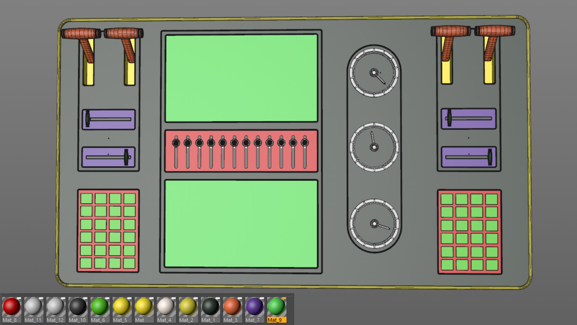 Cartoon Control Panel 3D - TurboSquid 2113808