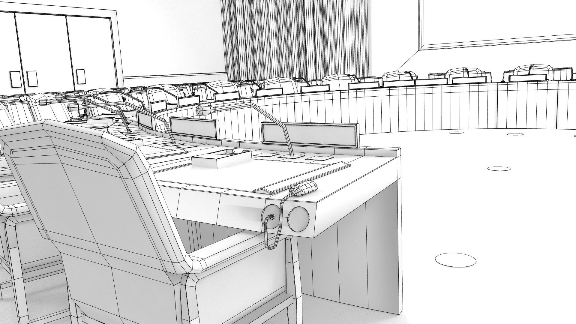 3D United Nations Security Council Conference Room Model - TurboSquid ...