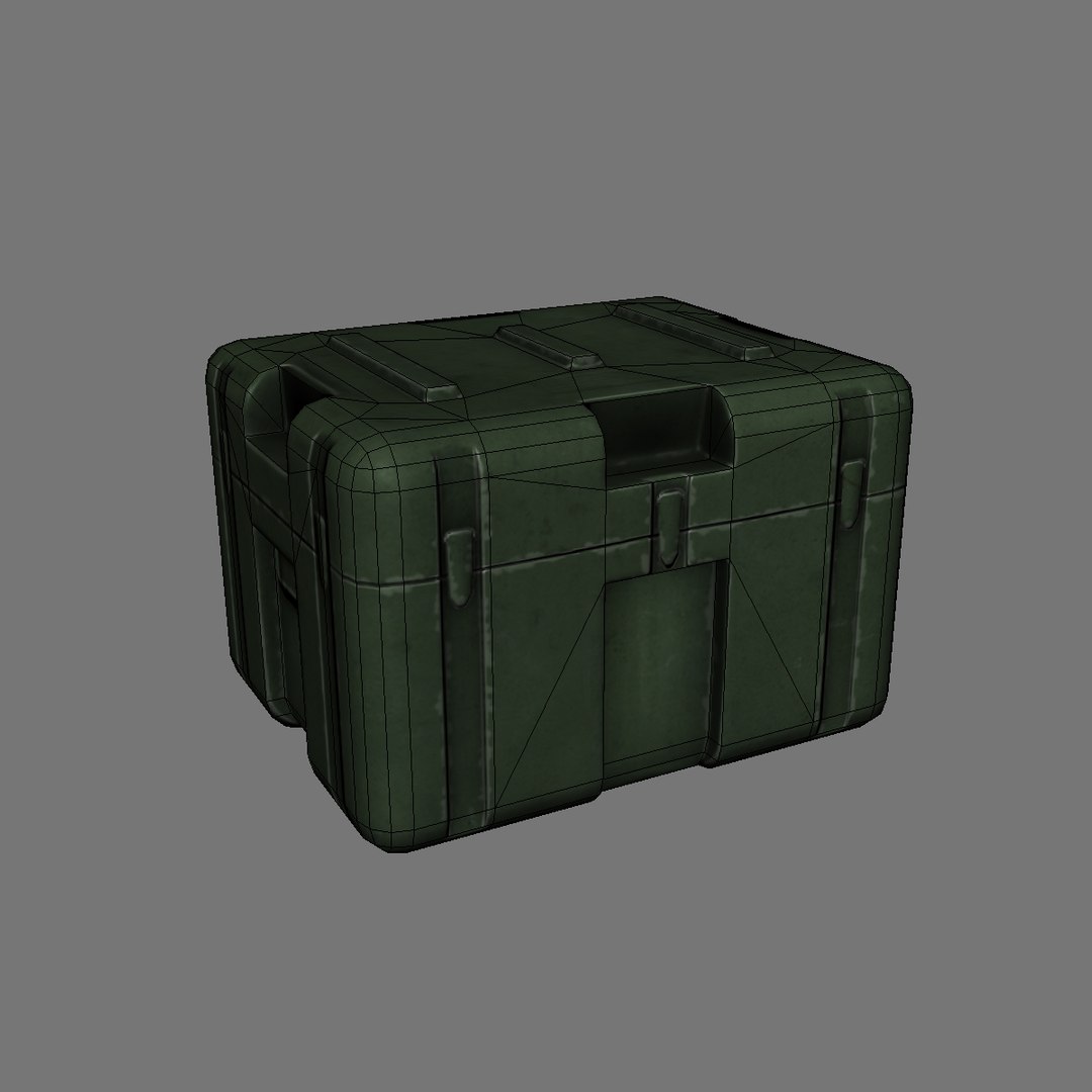 3d Model Military Box