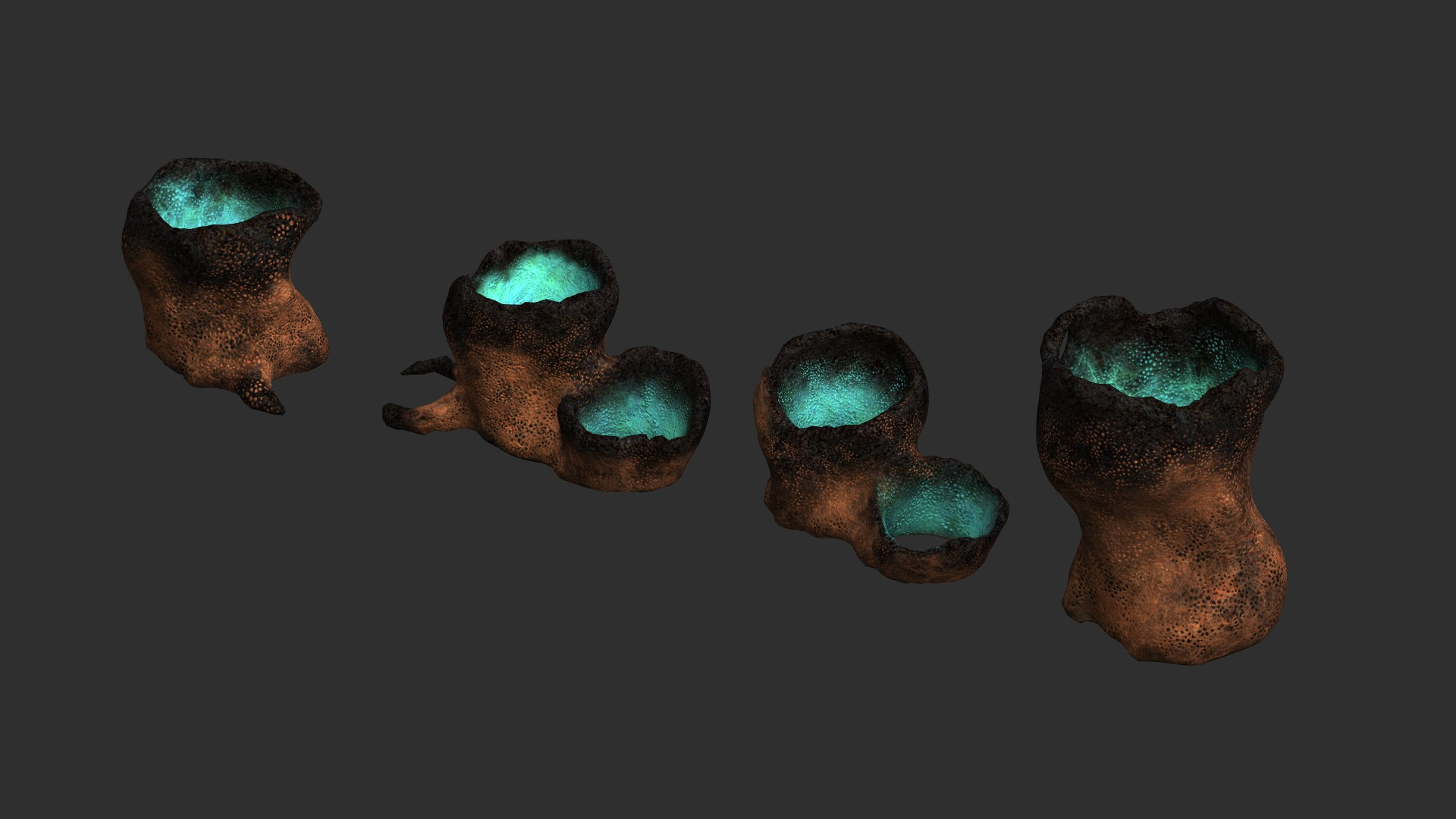 Alien Tubes - Blue 3D Model - TurboSquid 2212013