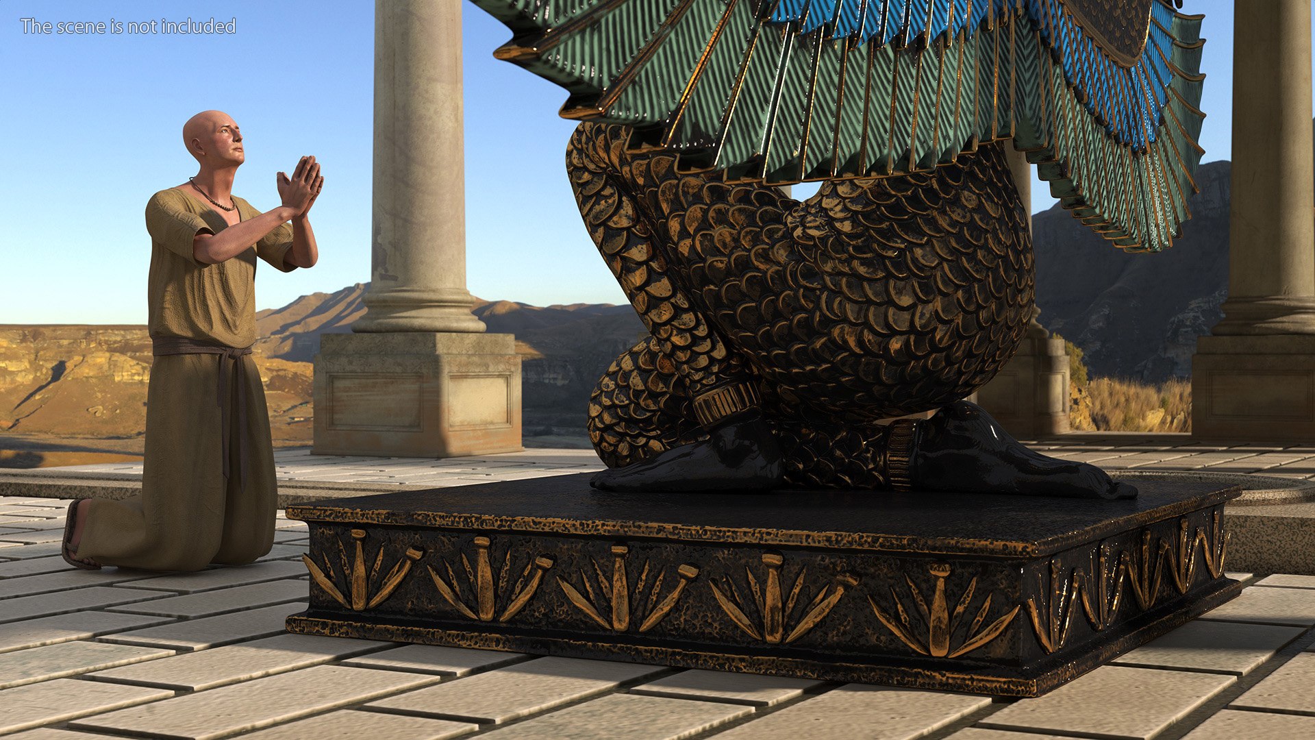 Ancient Priest Rigged Model - TurboSquid 2268677