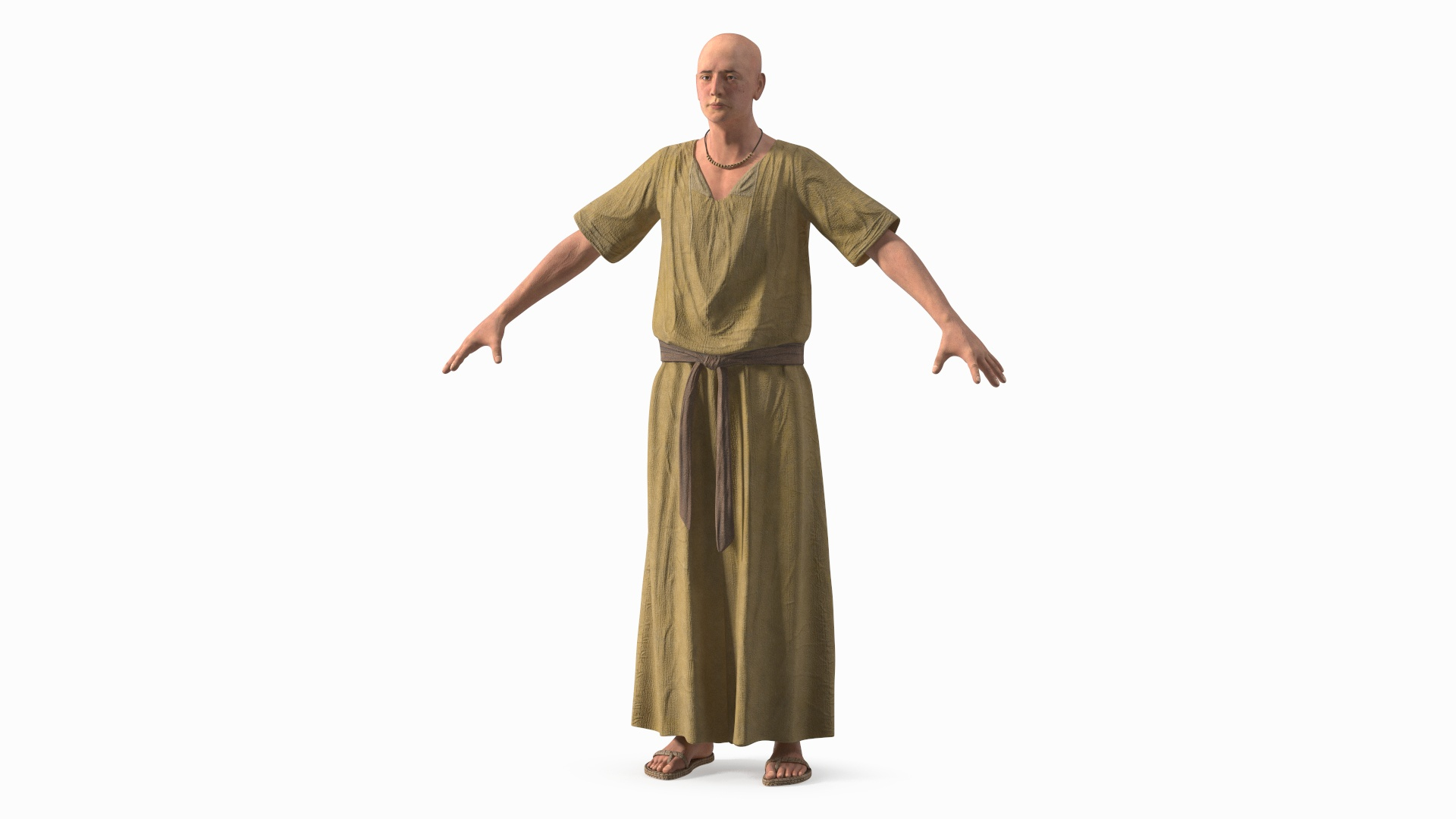 Ancient Priest Rigged Model - TurboSquid 2268677