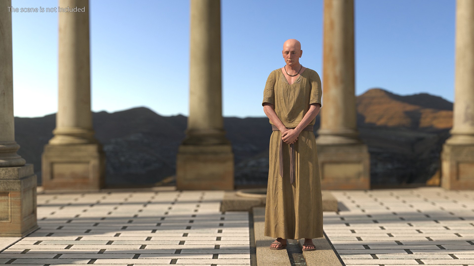 Ancient Priest Rigged Model - TurboSquid 2268677